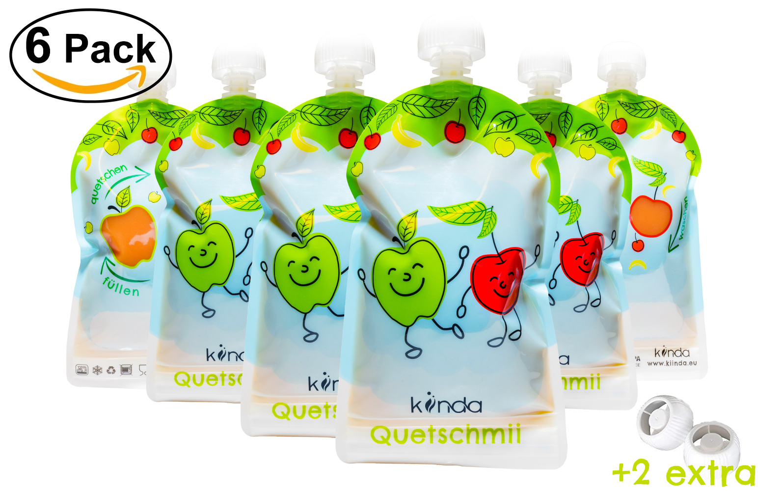 kiinda.eu - wiederverwendbarer Quetschbeutel - Quetschmii